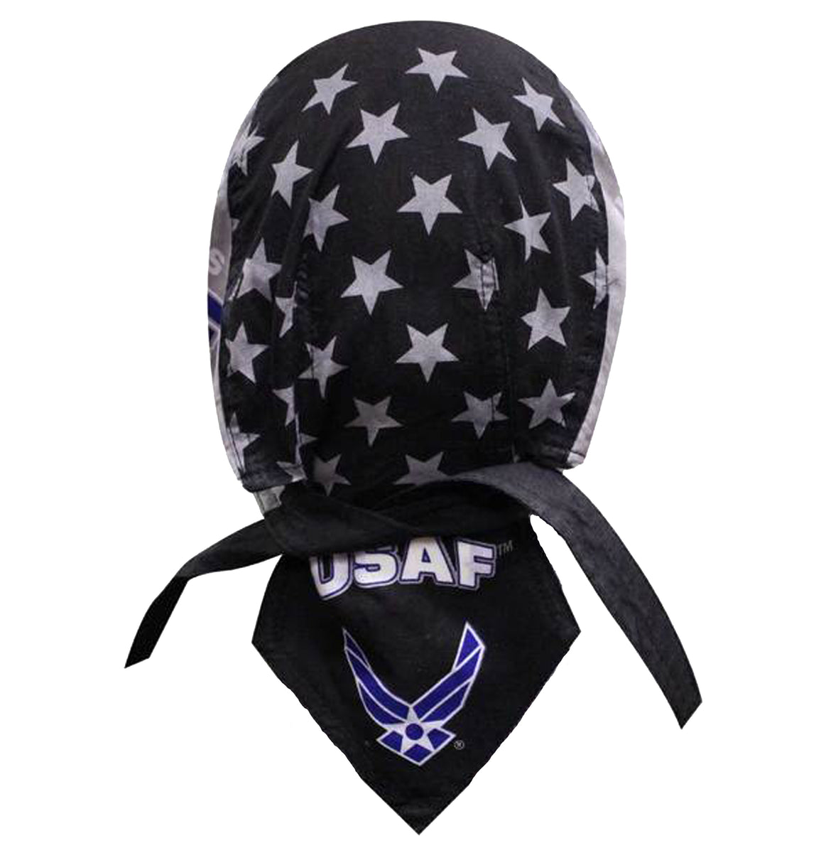 US Air Force Doo Rag with a SWEATBAND Blue Bandana Head Wrap Motorcycl ...
