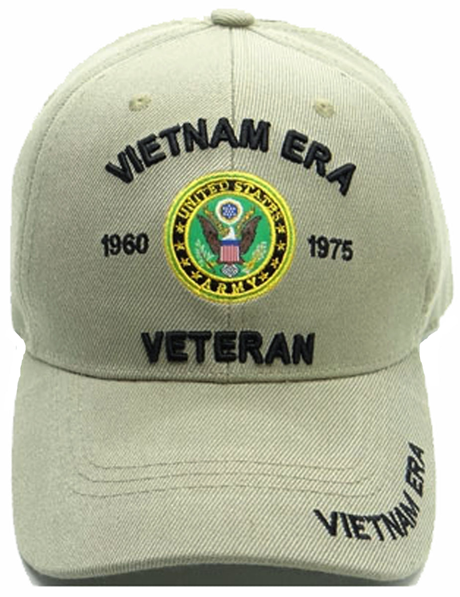 Vietnam Era Veteran U.S. Army Hat Tan Baseball Cap Officially Licensed ...