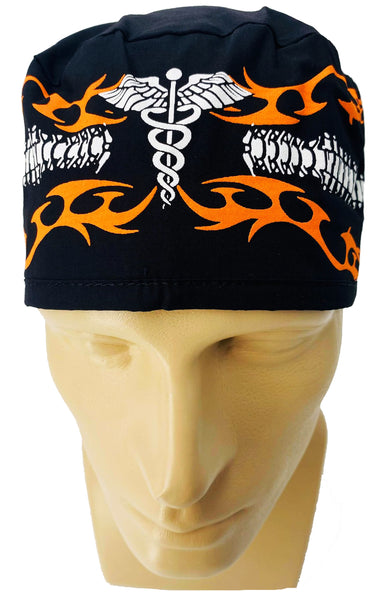 Scrub Hat Nursing Cap Gift for Doctor, Caduceus Bones Spine Surgeon Nu ...