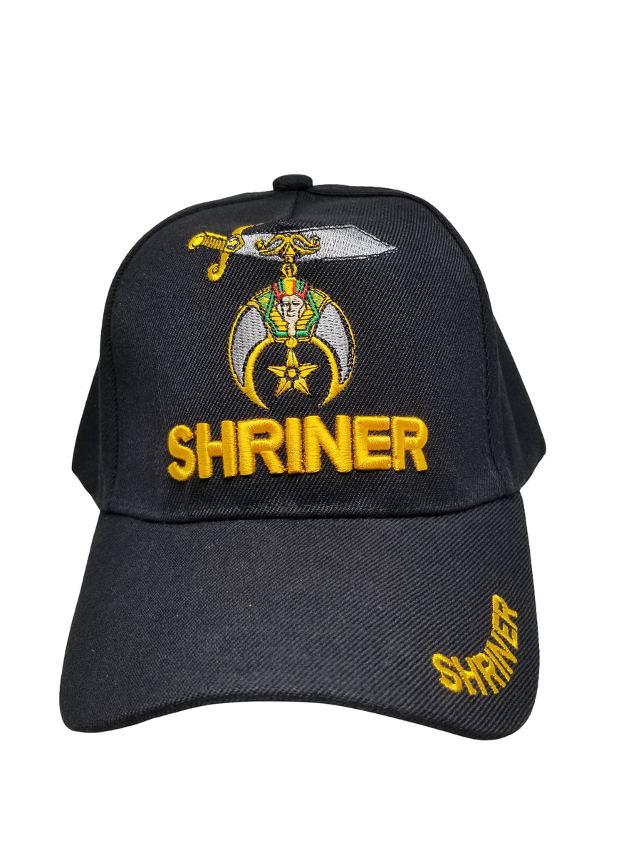 Shriner Hat Black Baseball Cap with Logo Associated with Freemasons Sh ...