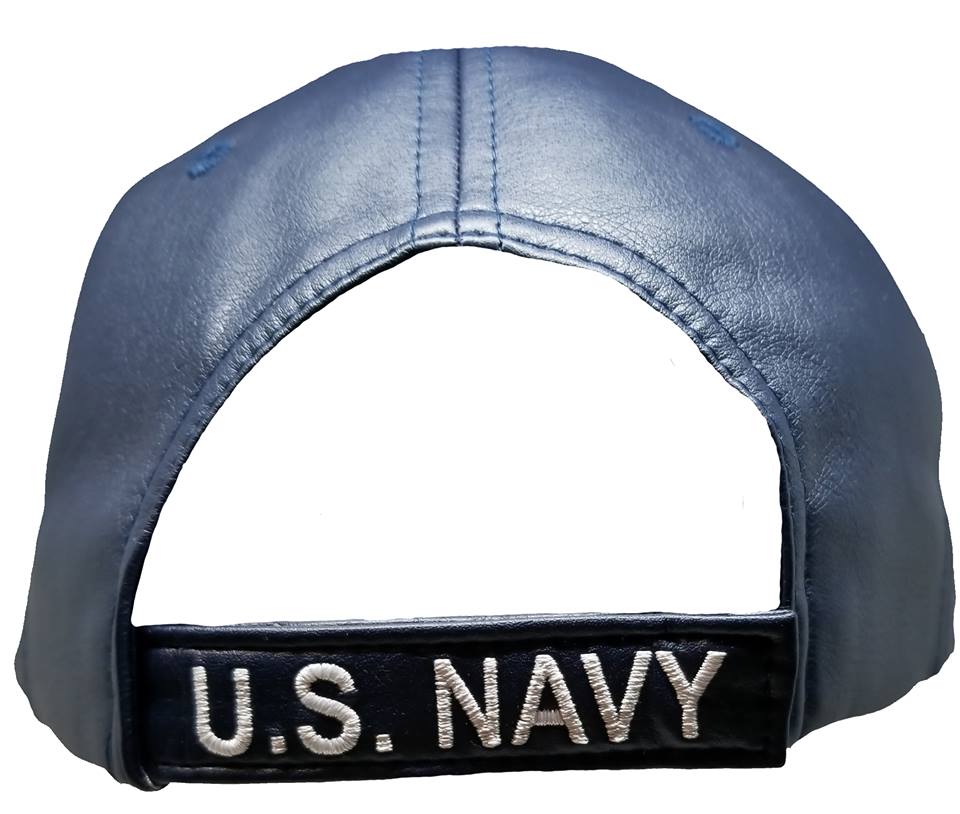 US NAVY LOGO Cap Blue Hat United States Military Adjustable One Size F ...