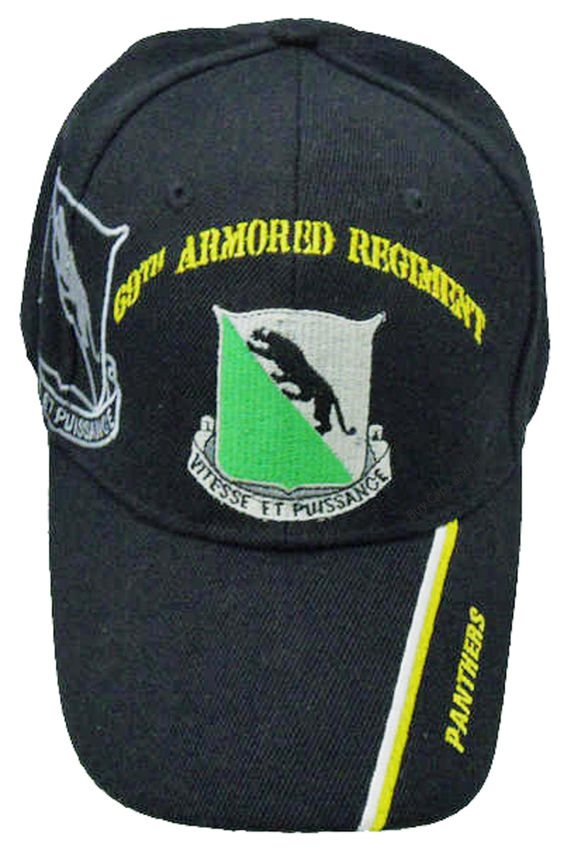 CLEARANCE U.S. Army Baseball Cap 69th Armor Regiment Hat Black Panther ...