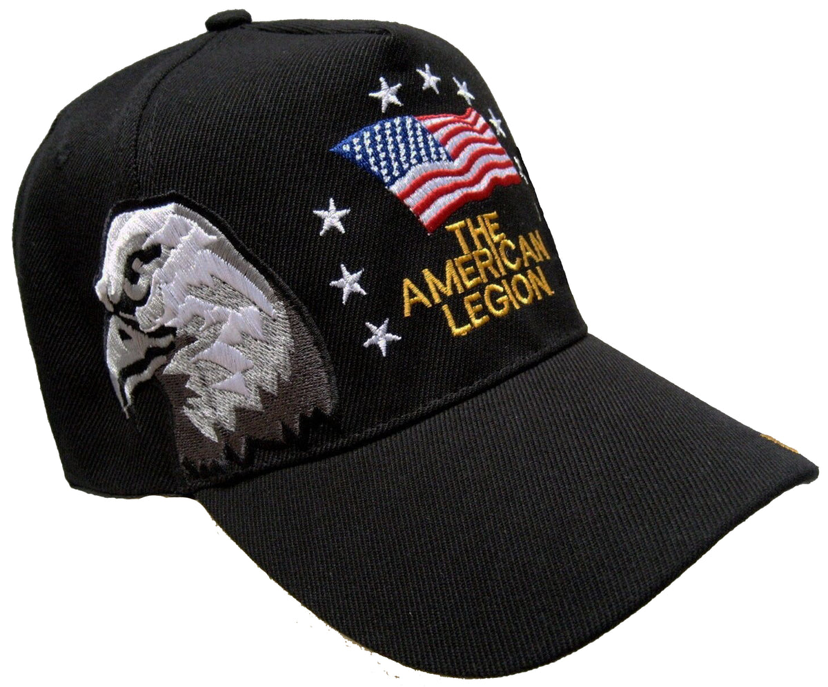 CLEARANCE A.Legion Baseball Cap Black Patriotic Hat – Buy Caps and Hats ...