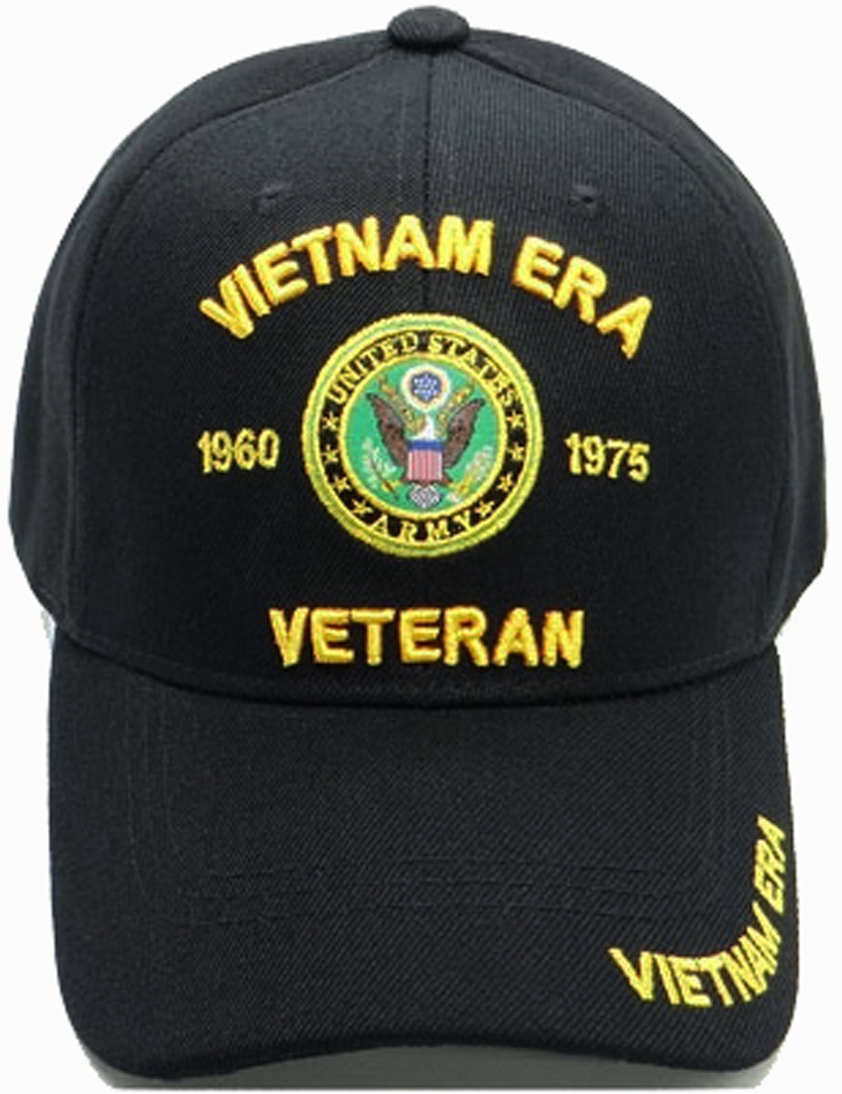 Vietnam ERA Army Veteran Hat Military Baseball Cap, Mens Womens, Black ...