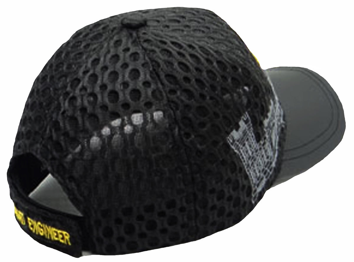Army Engineer Baseball Cap, Black U.S. Military Hat, Embroidered, Offi ...