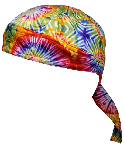 Tie Dye Doo Rag 1960s Tye Die Paisley Dorag Hippie Fun Woodstock with ...