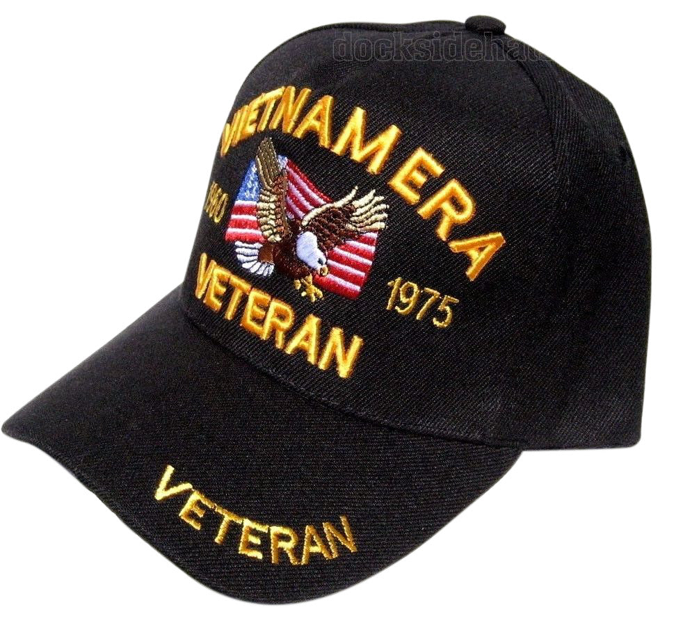 Vietnam ERA Army Veteran Hat Military Baseball Cap, Mens Womens, Black ...