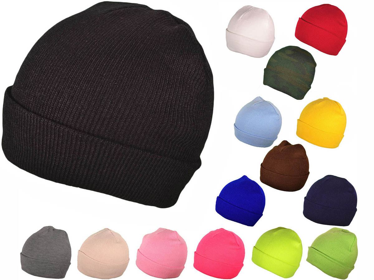 Winter Skull Caps, Cold Weather Watch Hats, Choose Colors, Knitted Sku ...